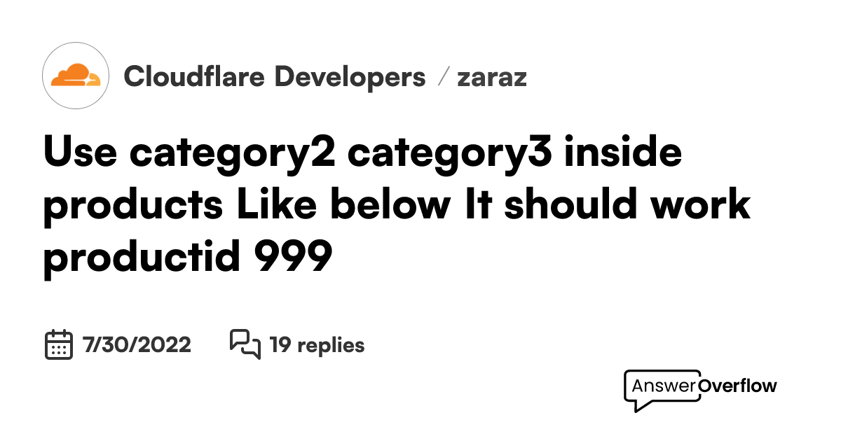 Use category2 , category3 inside products . Like below. It should work ...