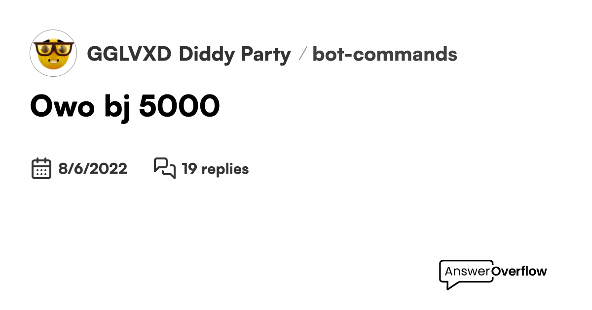 Owo bj 5000 - GGLVXD & Diddy Party