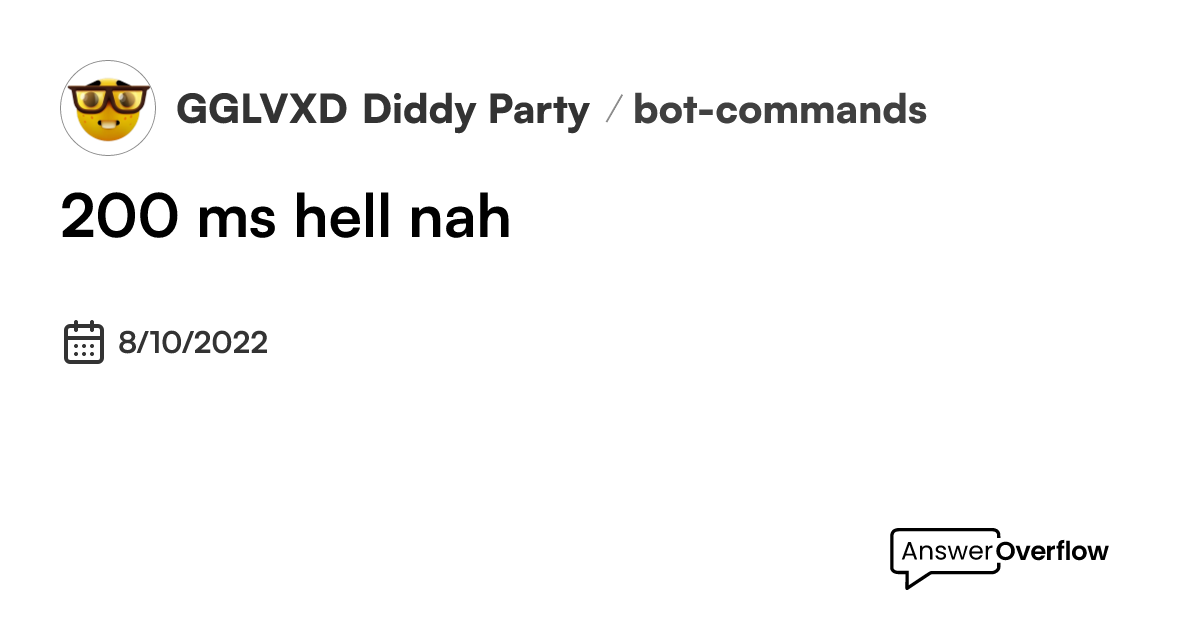 200 ms hell nah - GGLVXD & Diddy Party