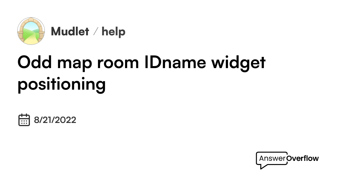 Odd map room IDname widget positioning - Mudlet