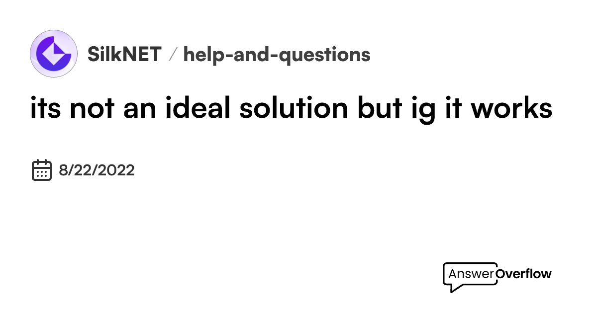 its not an ideal solution but ig it works - Silk.NET