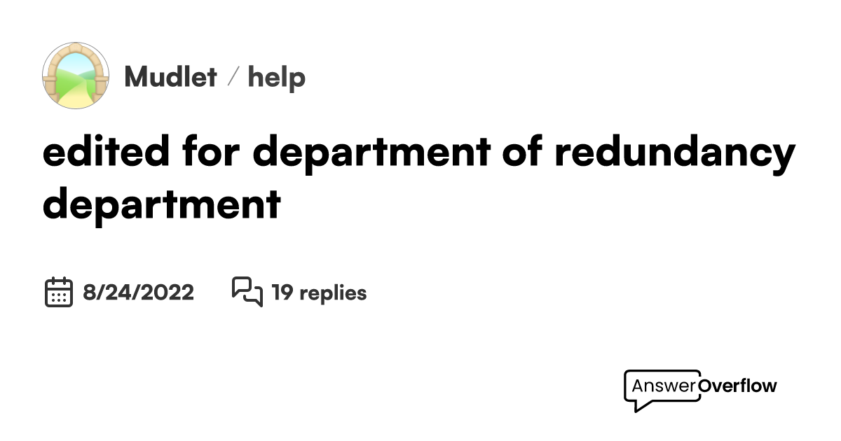 *edited for department of redundancy department - Mudlet