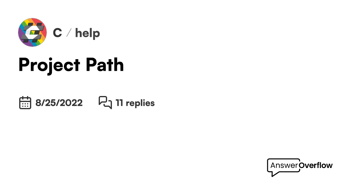 Project Path - C#