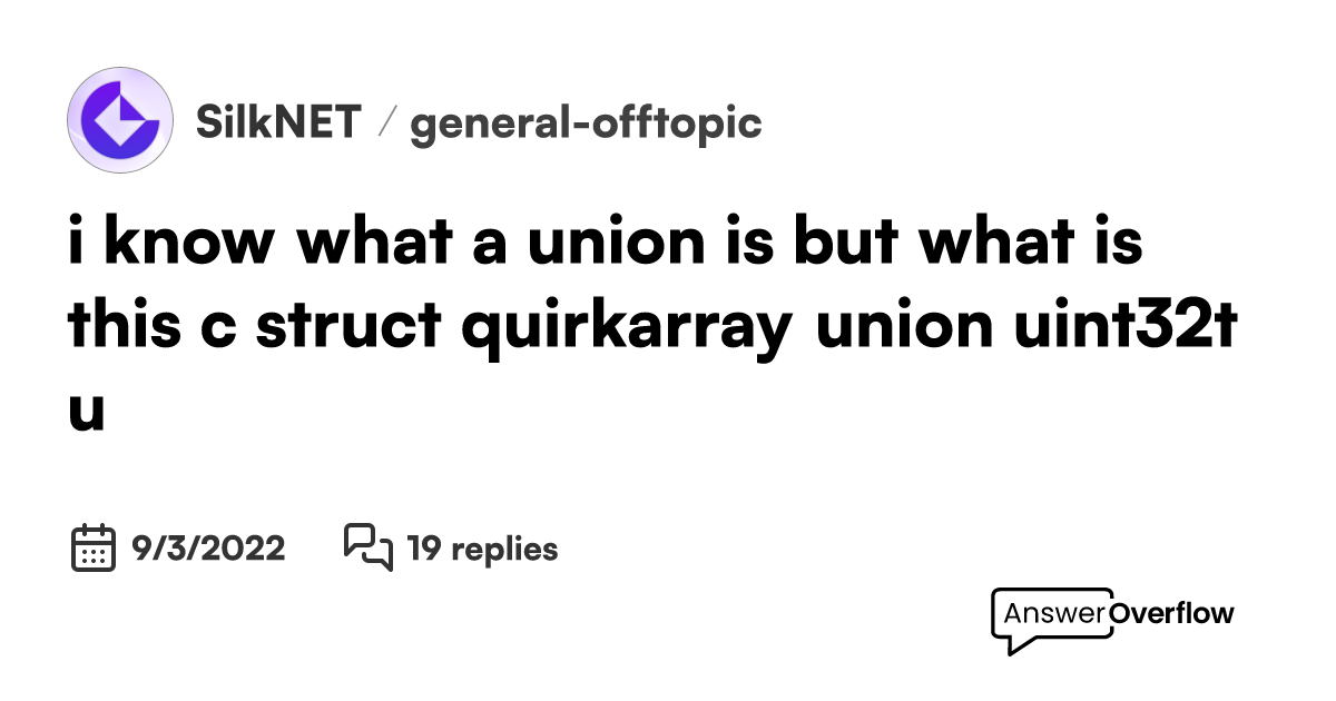 i know what a union is, but what is this ```c struct quirk_array { union { uint32_t u[32 ...