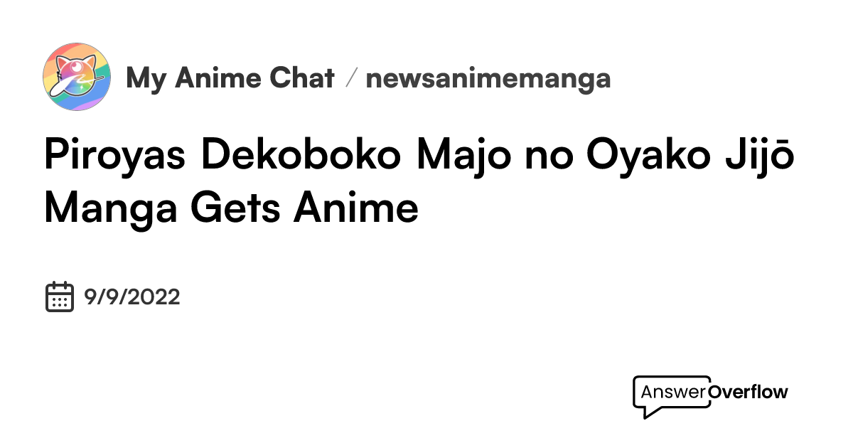 @Manga news @Anime news - My Anime Chat