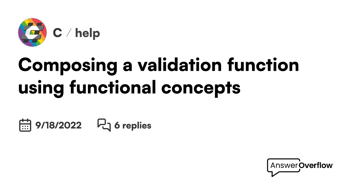 Composing a validation function using functional concepts - C#