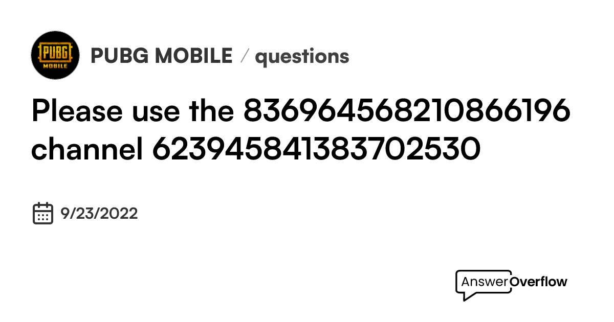 Please use the #copyright channel, @! PUBGM丨WIZARD. - PUBG MOBILE