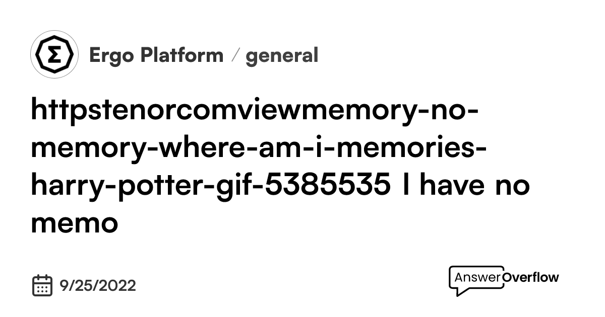 https://tenor.com/view/memory-no-memory-where-am-i-memories-harry ...
