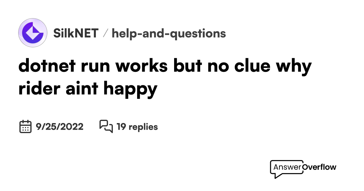 dotnet run works but no clue why rider ain't happy :/ - Silk.NET