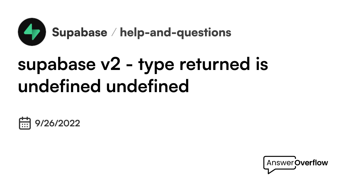 supabase v2 - type returned is undefined[] | undefined - Supabase