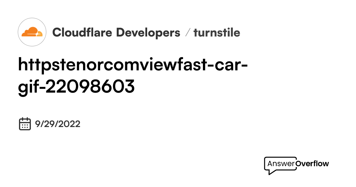 https://tenor.com/view/fast-car-gif-22098603 - Cloudflare Developers