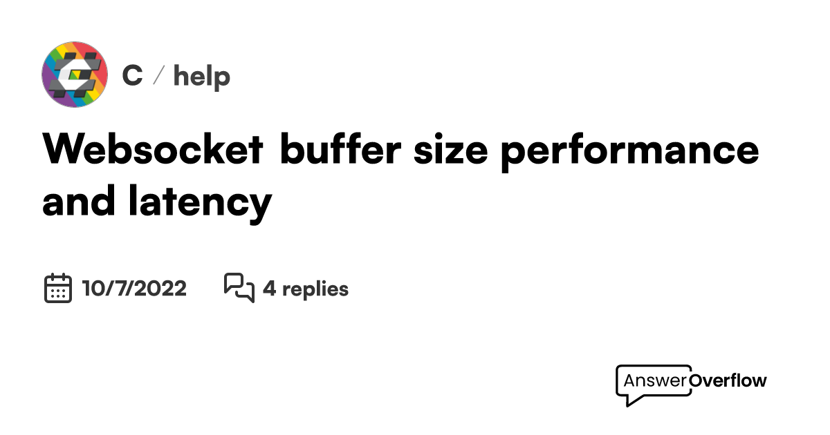 Websocket buffer size performance and latency - C#