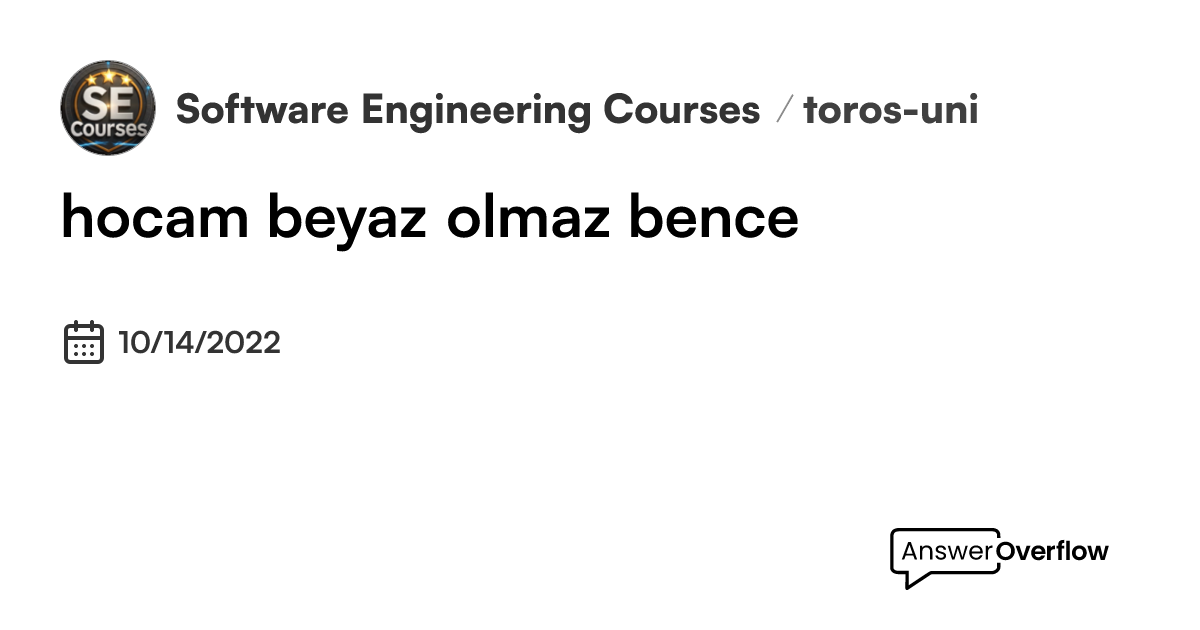 hocam beyaz olmaz bence - Software Engineering Courses (SECourses)