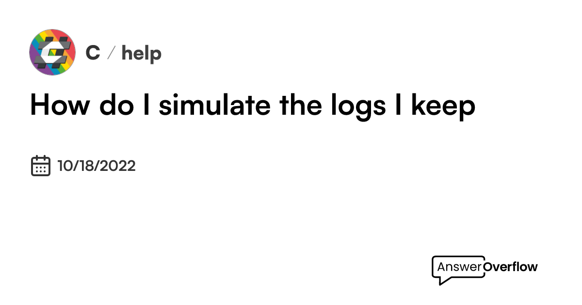 How do I simulate the logs I keep? - C#