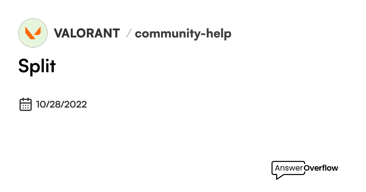 Split - VALORANT