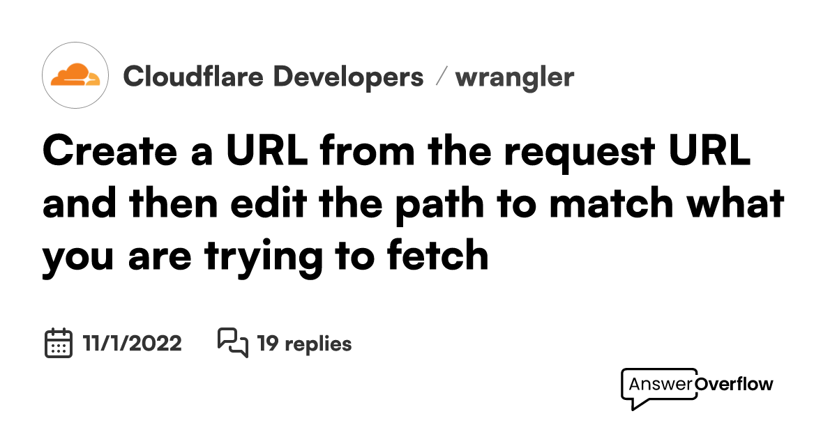 Create A Url From The Request Url And Then Edit The Path To Match What 2661