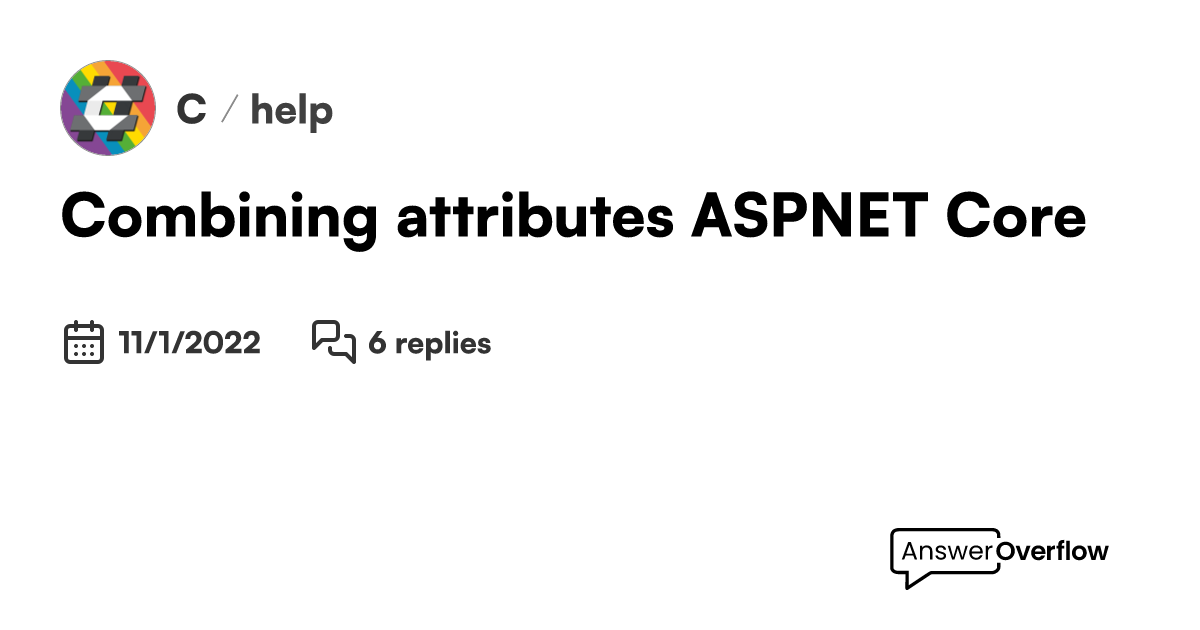 Combining attributes ASP.NET Core - C#