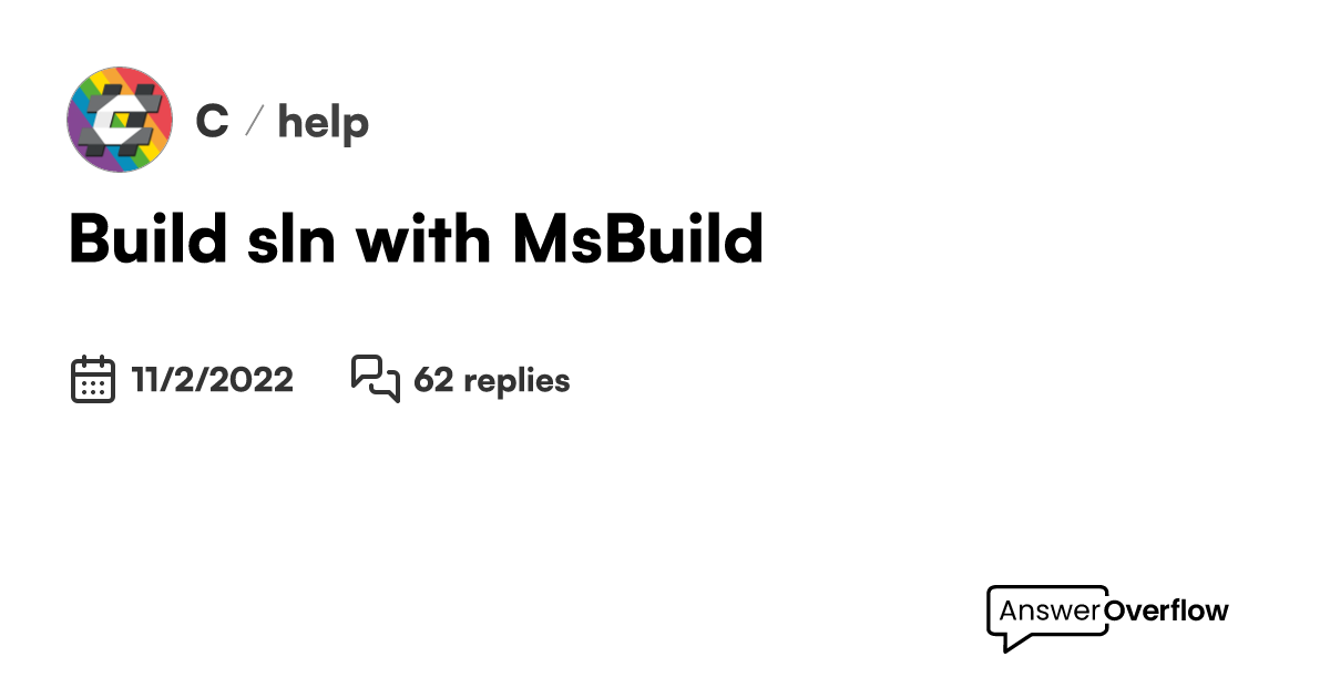 Build .sln with MsBuild - C#