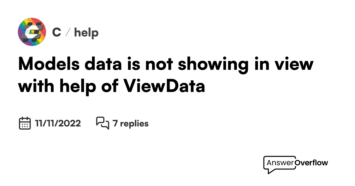 Models data is not showing in view with help of ViewData - C#