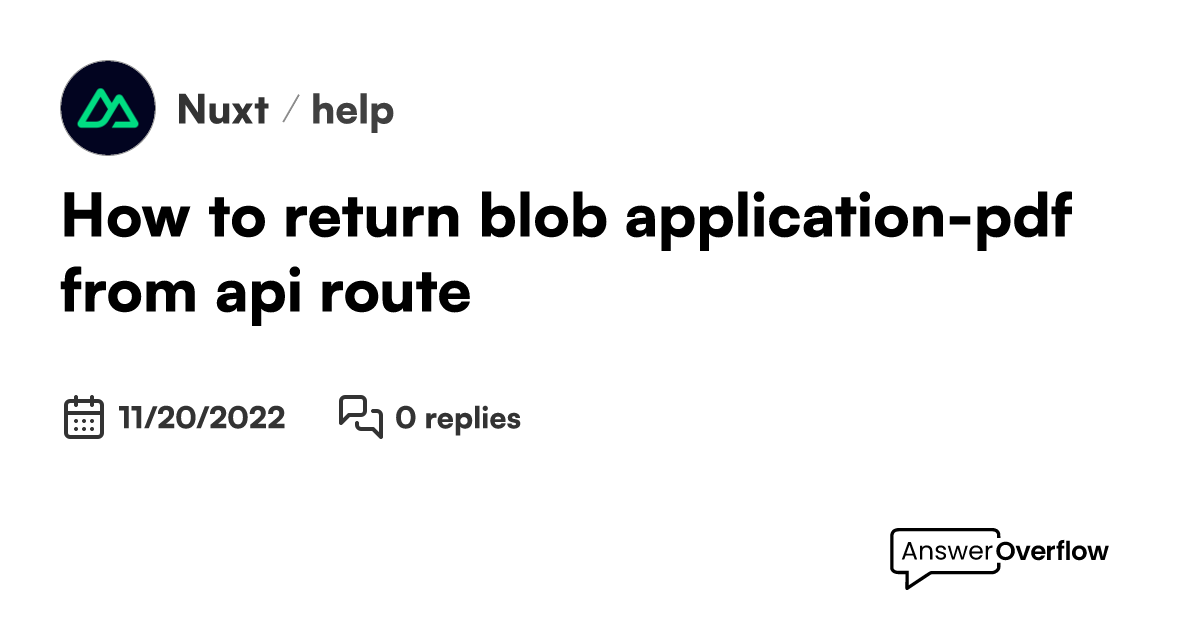 How to return blob (application-pdf) from api route - Nuxt