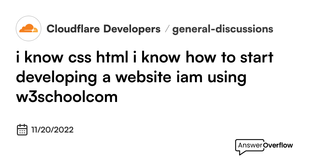 i know css html i know how to start developing a website iam using ...