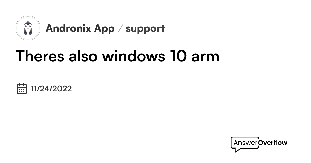 There's also windows 10 arm - Andronix App