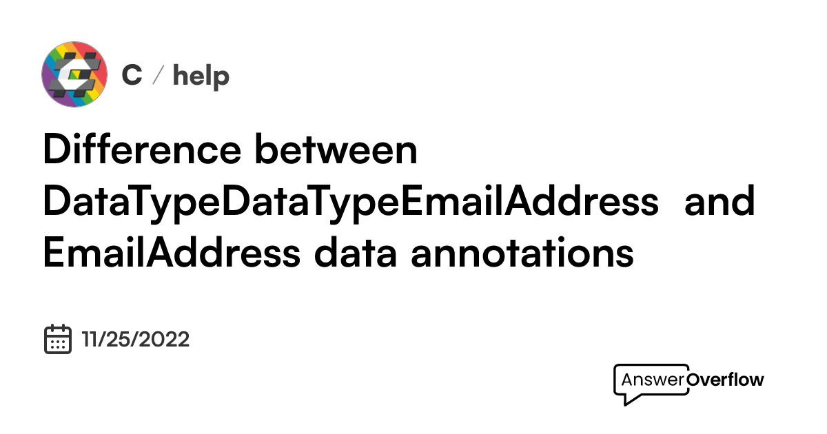 Difference between [DataType(DataType.EmailAddress)] and [EmailAddress ...