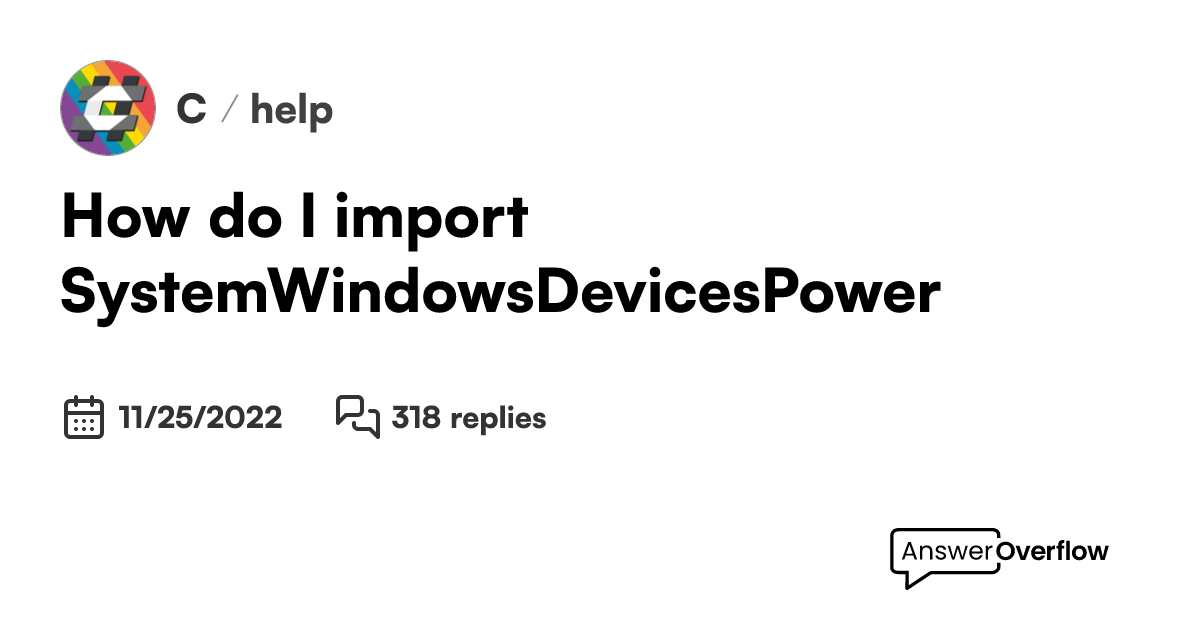 How do I import System.Windows.Devices.Power? - C#