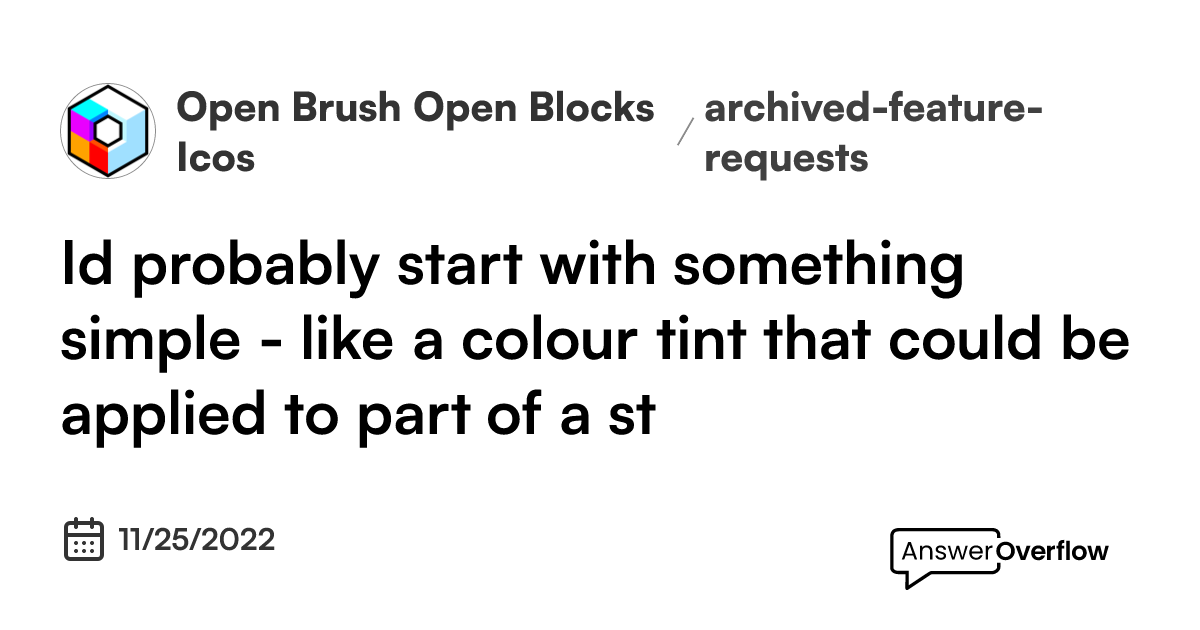 I'd probably start with something simple - like a colour tint that could be applied to part of a ...