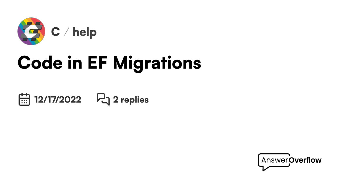 Code in EF Migrations? - C#