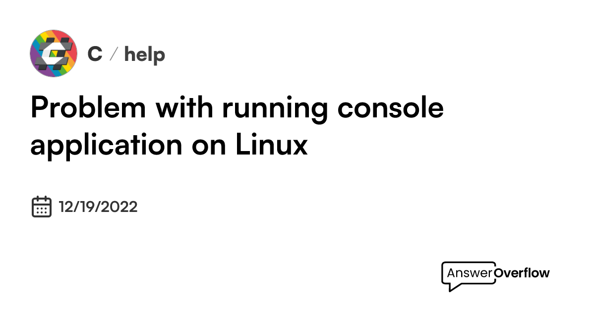 Problem with running console application on Linux - C#