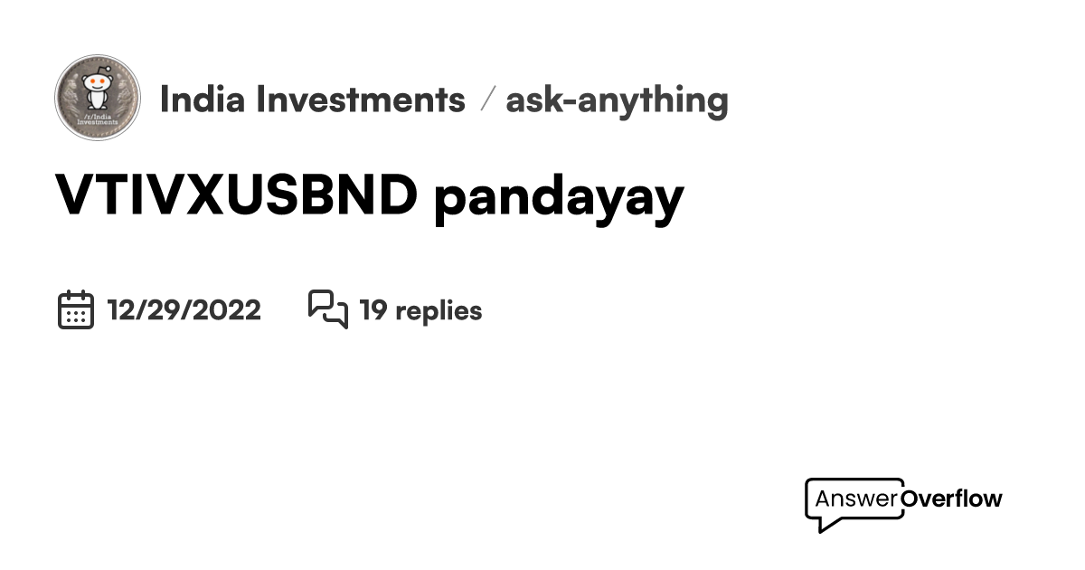 VTI+VXUS+BND :panda_yay: - India Investments