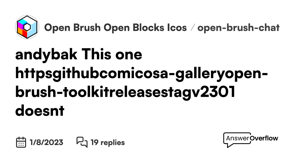@andybak This one https://github.com/icosa-gallery/open-brush-toolkit/releases/tag/v23.0.1 ...