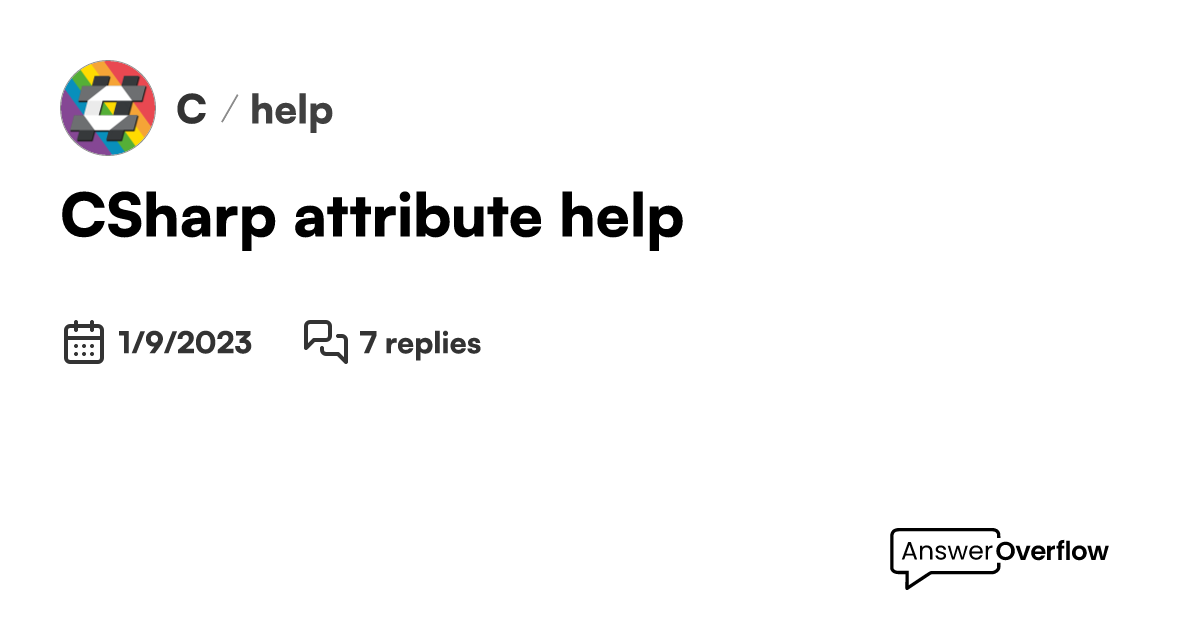 CSharp [] attribute help - C#