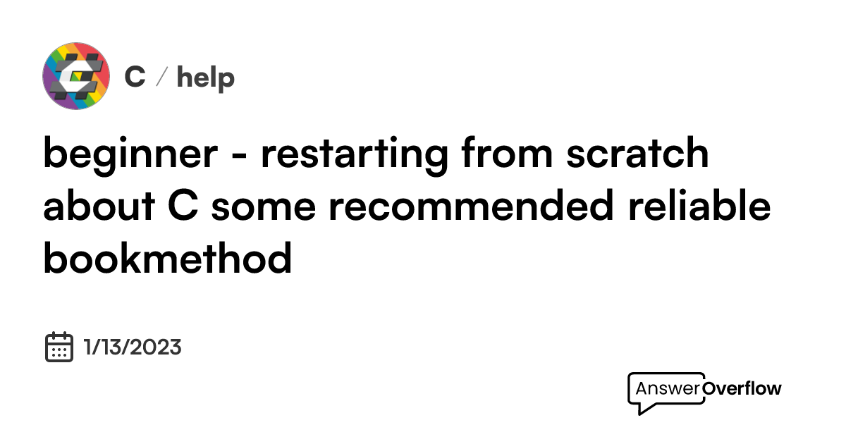 beginner - restarting from scratch about C# some recommended reliable book/method? - C#