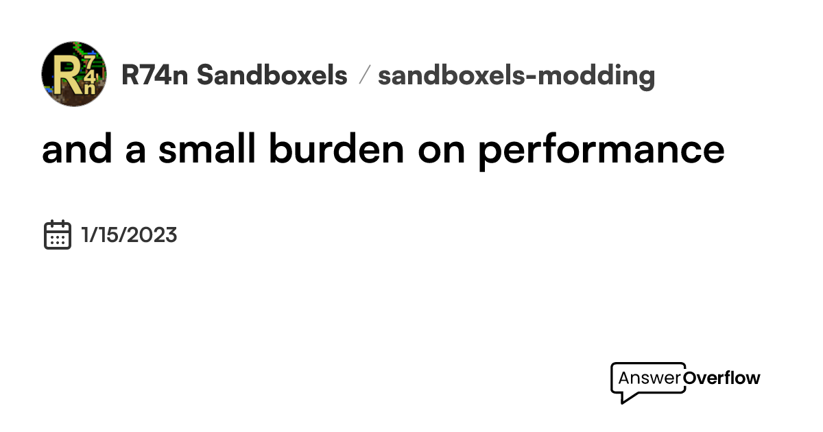 and a small burden on performance - 🍂 R74n / Sandboxels