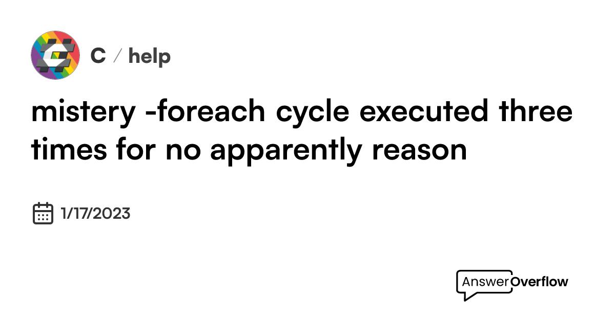 mistery -foreach cycle executed three times for no apparently reason - C#