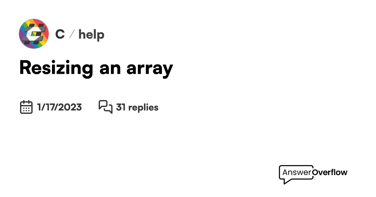 Resizing an array - C#
