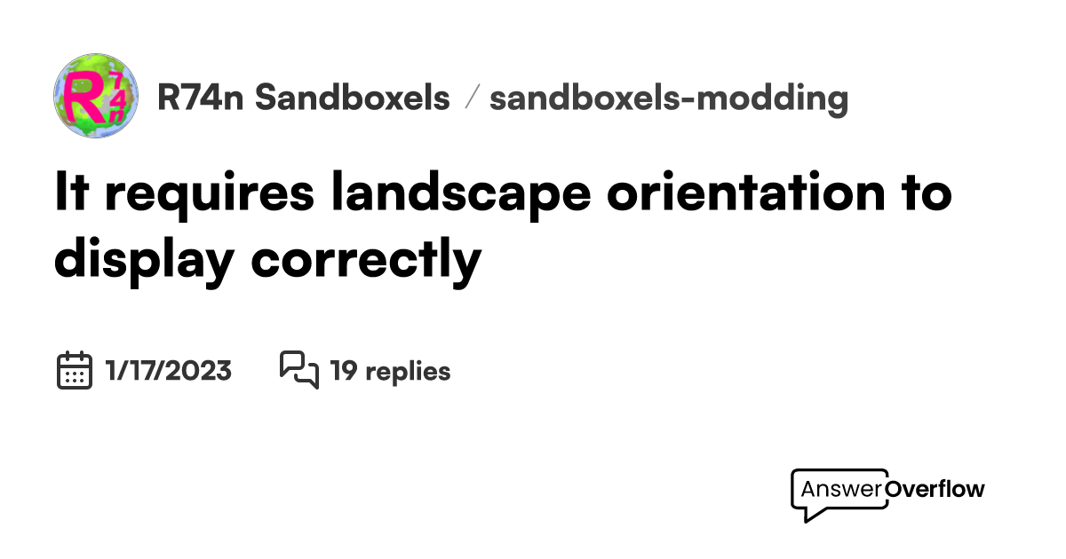 It requires landscape orientation to display correctly - 🚨 R74n / Sandboxels