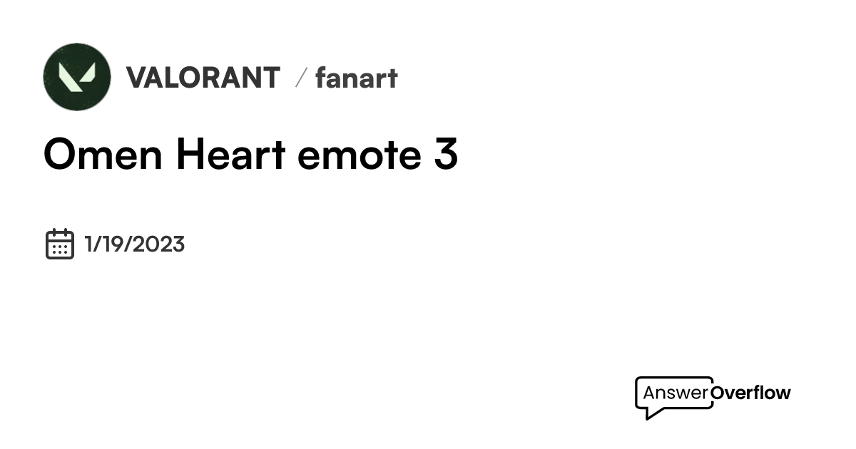 Omen Heart emote
