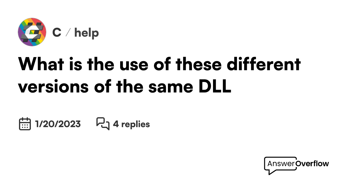 What is the use of these different versions of the same DLL? - C#