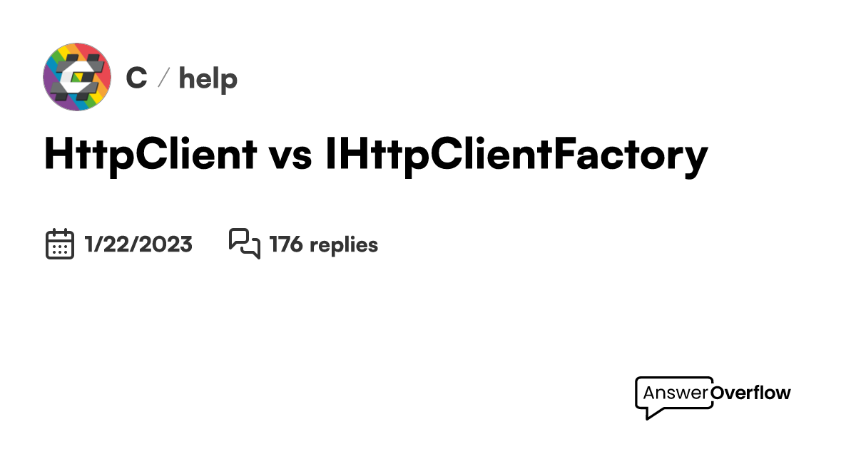 HttpClient vs IHttpClientFactory - C#