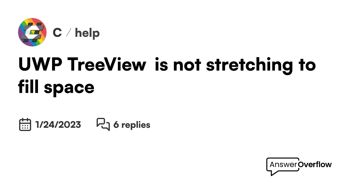 UWP TreeView is not stretching to fill space - C#