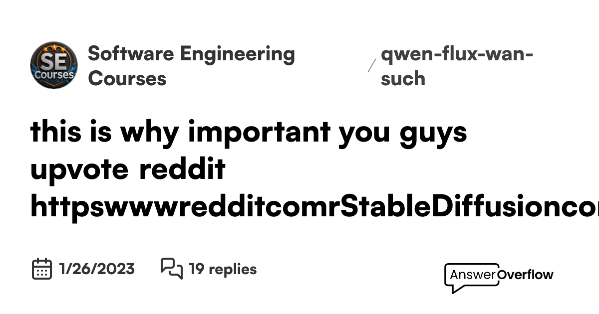 this is why important you guys upvote reddit : https://www.reddit.com/r ...