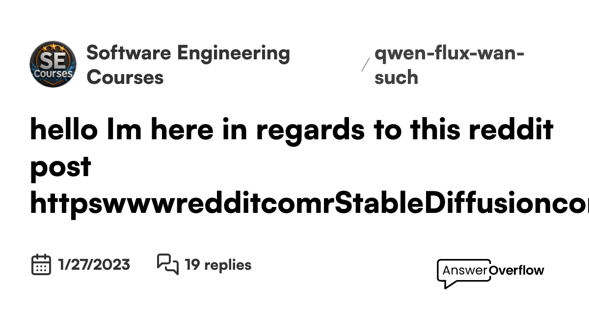 hello, I'm here in regards to this reddit post https://www.reddit.com/r ...