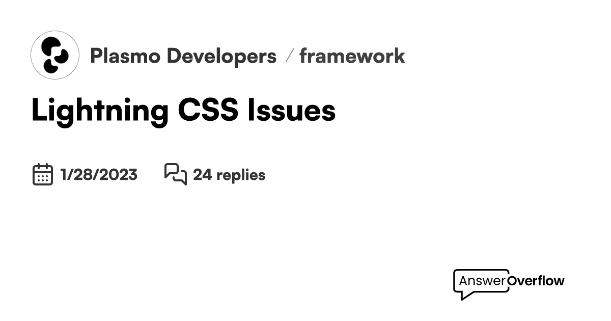 Lightning CSS Issues - 🧩 Plasmo Developers