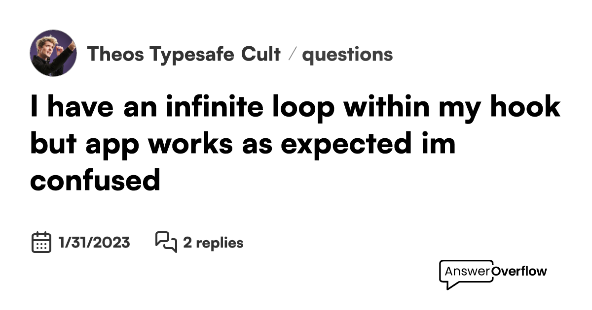 I Have An Infinite Loop Within My Hook But App Works As Expected Im Confused Theos
