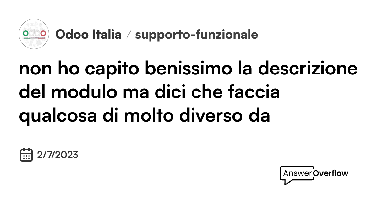 non ho capito benissimo la descrizione del modulo, ma dici che faccia ...