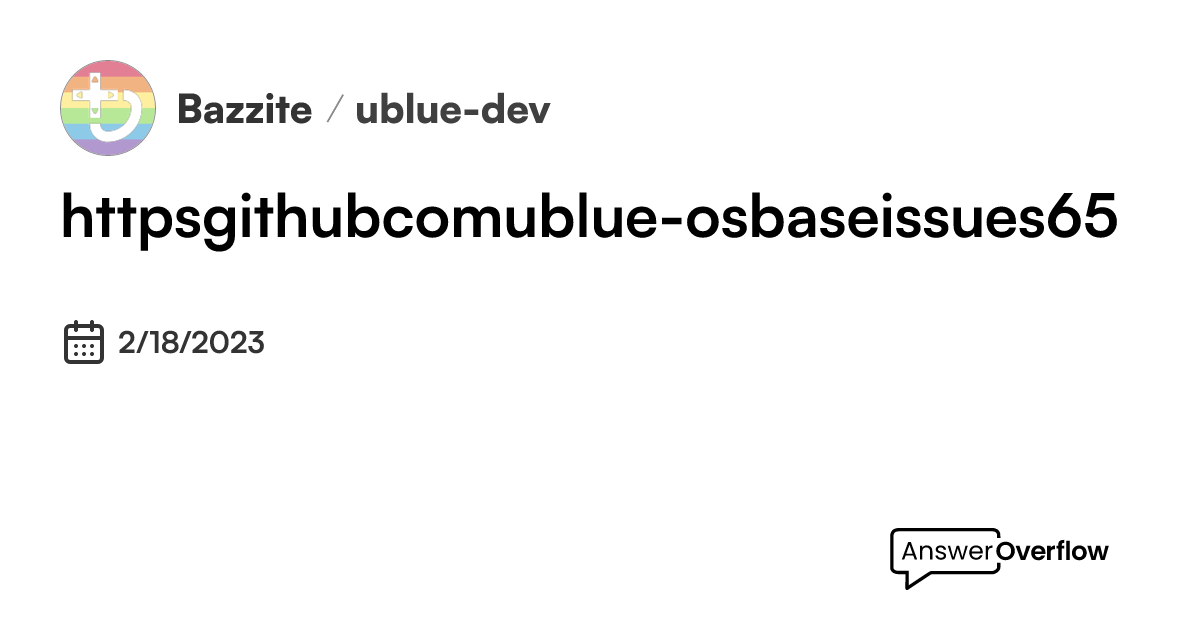 https://github.com/ublue-os/base/issues/65 - Universal Blue