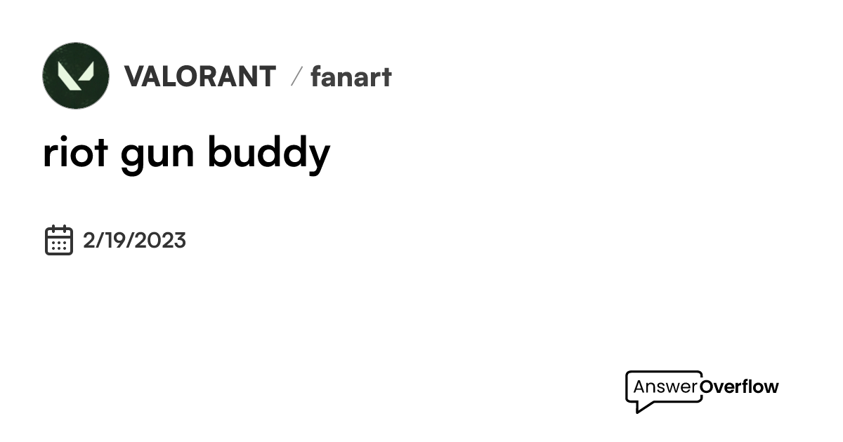 riot gun buddy - VALORANT